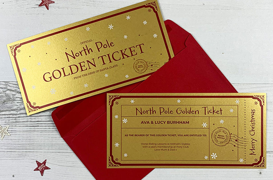 Golden Ticket: the personalised gift voucher with a difference – Elf ...