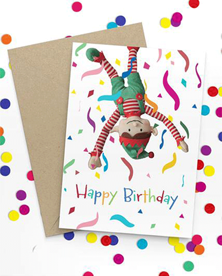 Personalised Boy Birthday Elf Card | Christmas Birthday Cards – Elf For ...