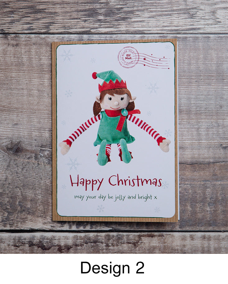 Merry Christmas Elf - Personalised Girl Elf Christmas Card – Elf For ...